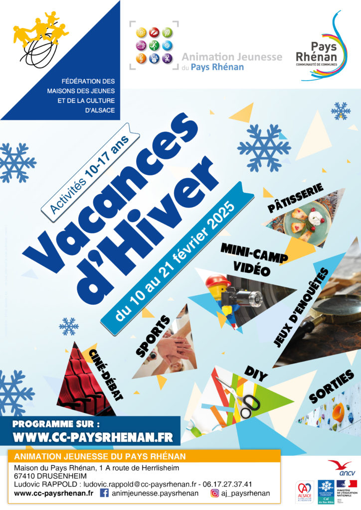Programme des activités d'hiver de l'animation jeunesse • Mairie de ...